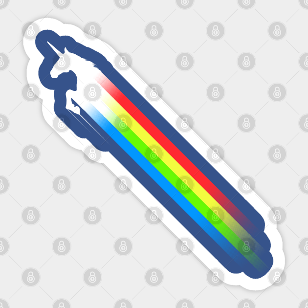 My Horn Can Pierce The Sky Unicorn Sticker Teepublic